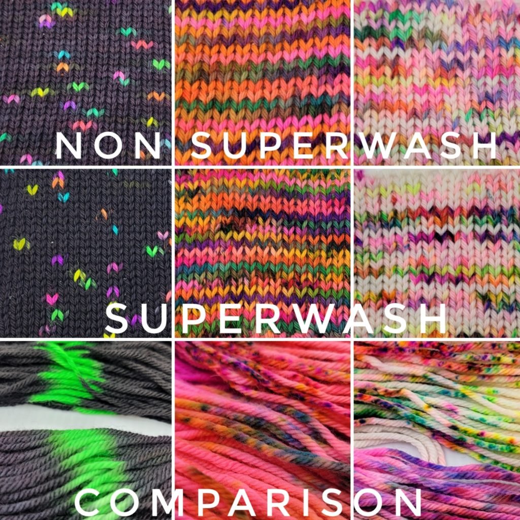 Superwash versus Non-Superwash Dye Technique Test (PART 1) - Knomad ...